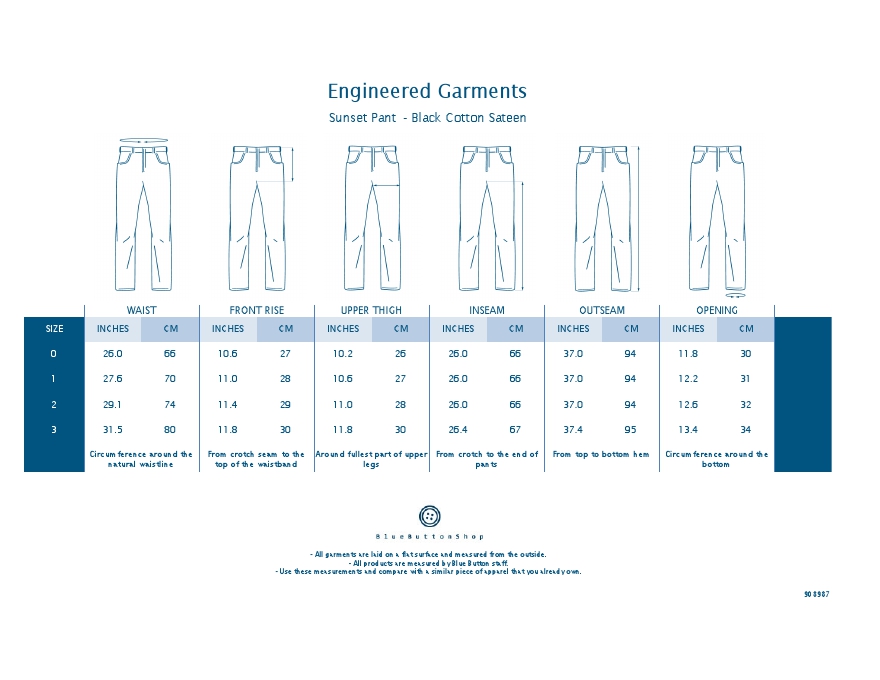 BlueButtonShop - Engineered Garments - Engineered-Garments-Sunset-Pant ...