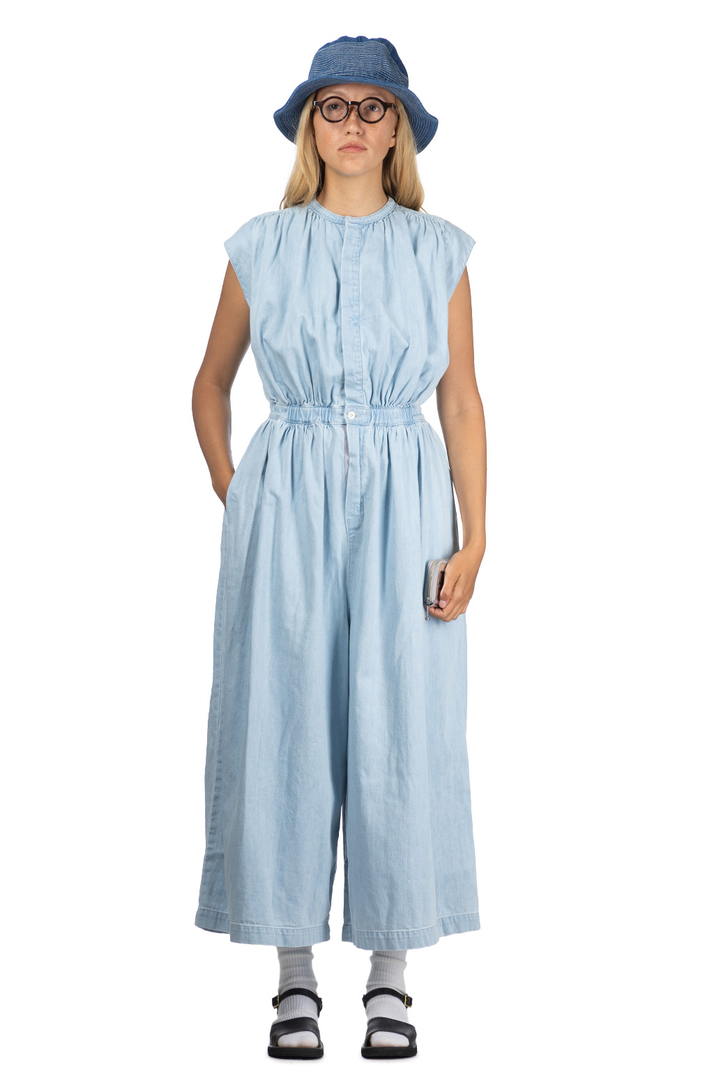 Kapital | 8oz Denim Non-Sleeve GYPSY All-In-One | Women | Blue Button Shop