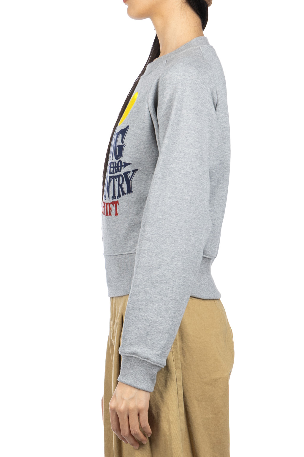 Kapital | Crew Sweat Dinky Type (Night Shift PROFILE RAINBOWY) - Grey ...