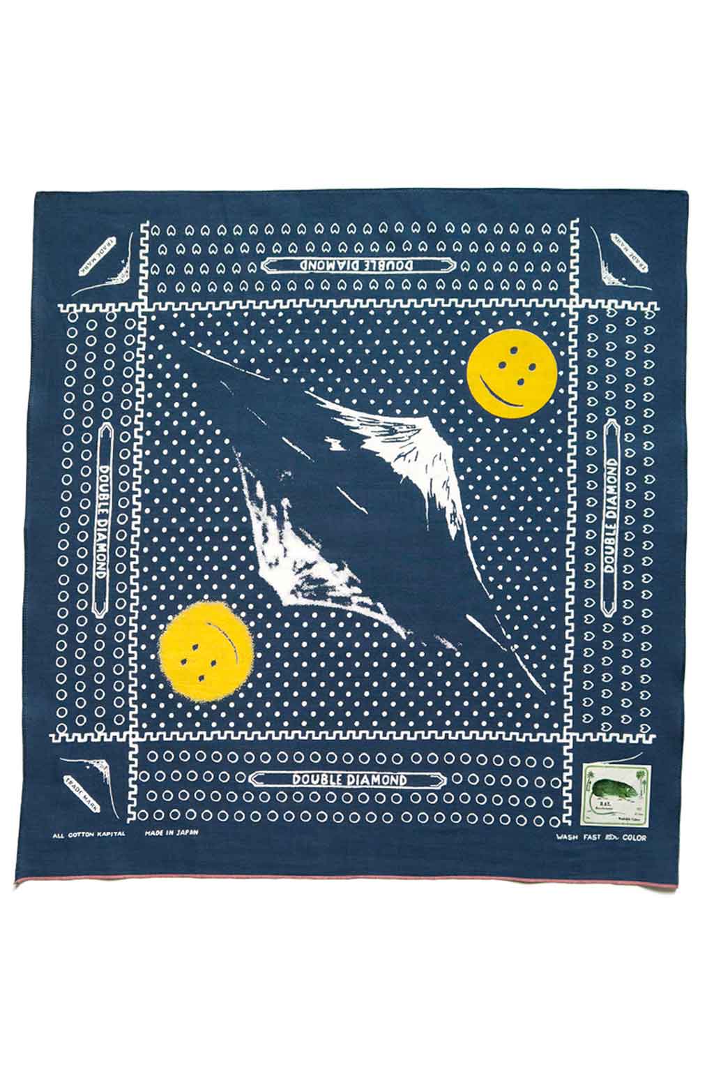 Kapital | Fastcolor Selvedge Bandana (Mirrored Fuji RAINBOWY) | Men ...