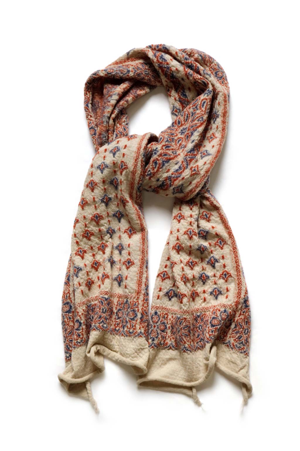 BlueButtonShop - Kapital - Kapital-Fulling-Wool-HAPPY-Scarf-Colorful ...