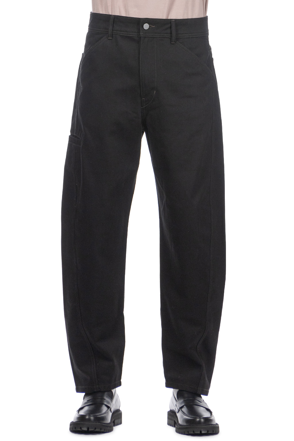 Lemaire | Twisted Workwear Pants - Black | Men | Blue Button Shop