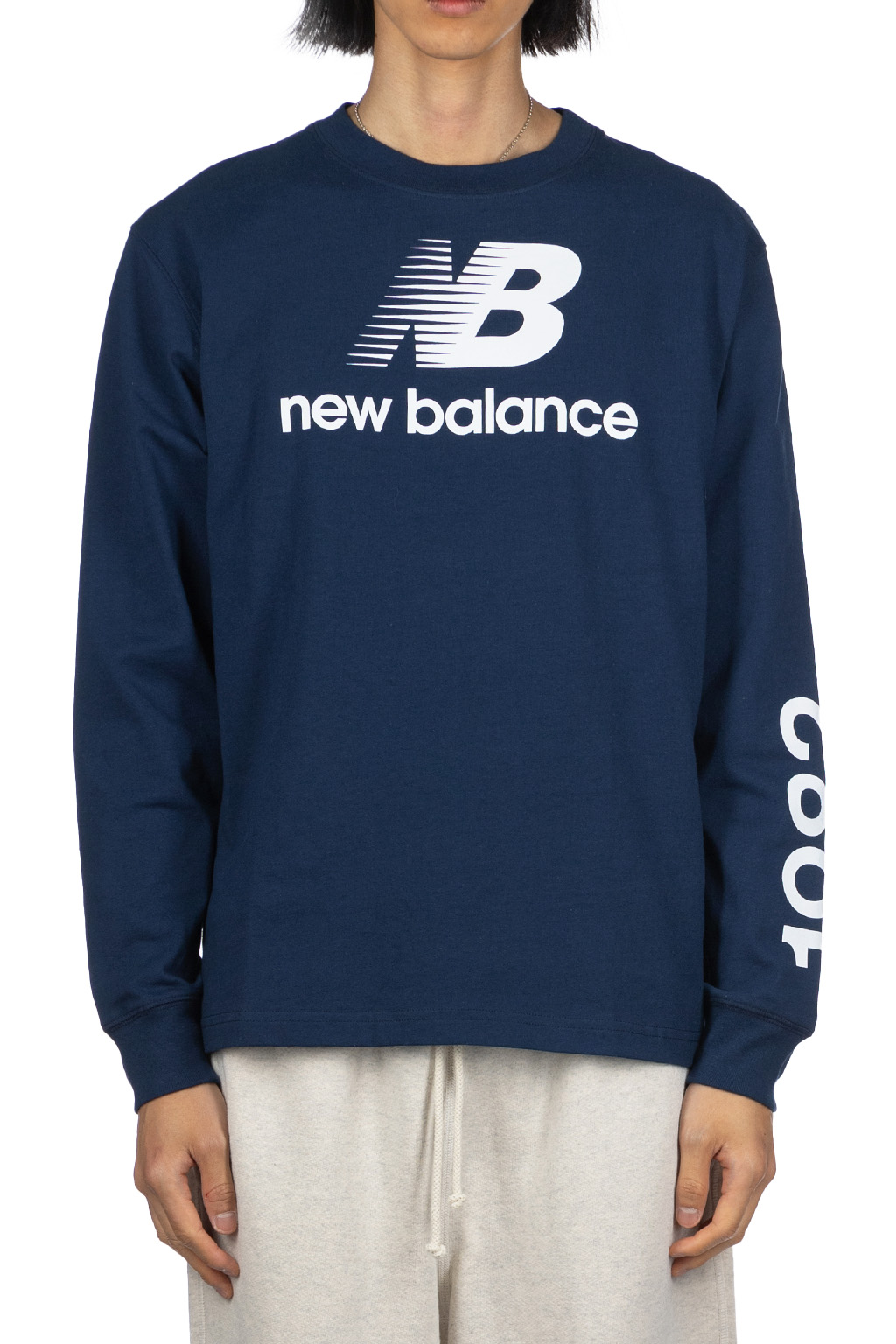 BlueButtonShop - New Balance - New-Balance-MADE-in-USA-Logo-LS-T-Shirt ...