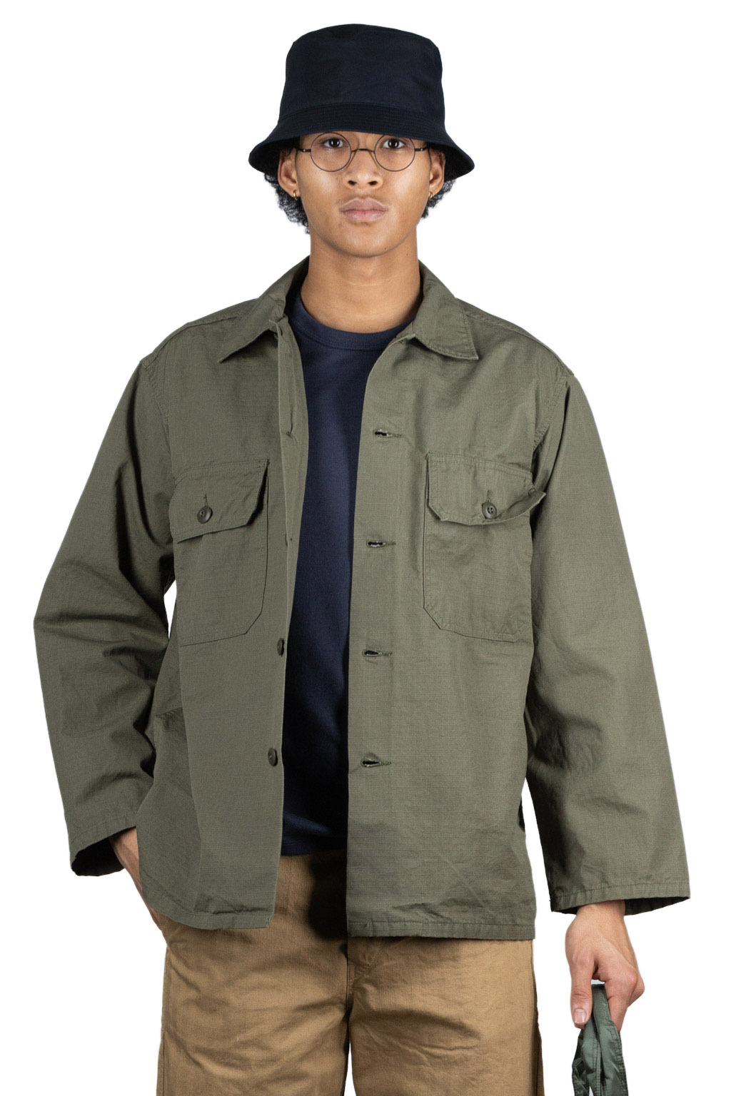 BlueButtonShop - OrSlow - OrSlow-Trooper-Fatigue-Shirt-Army-Green-01 ...