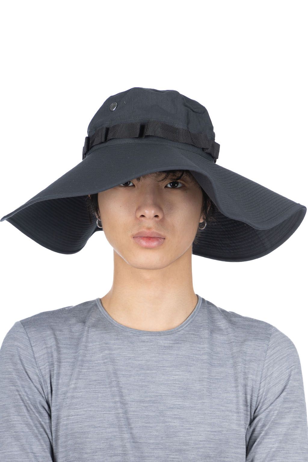 OrSlow | US Army Wide Brim Jungle Hat Ripstop - Navy | Men | Blue ...