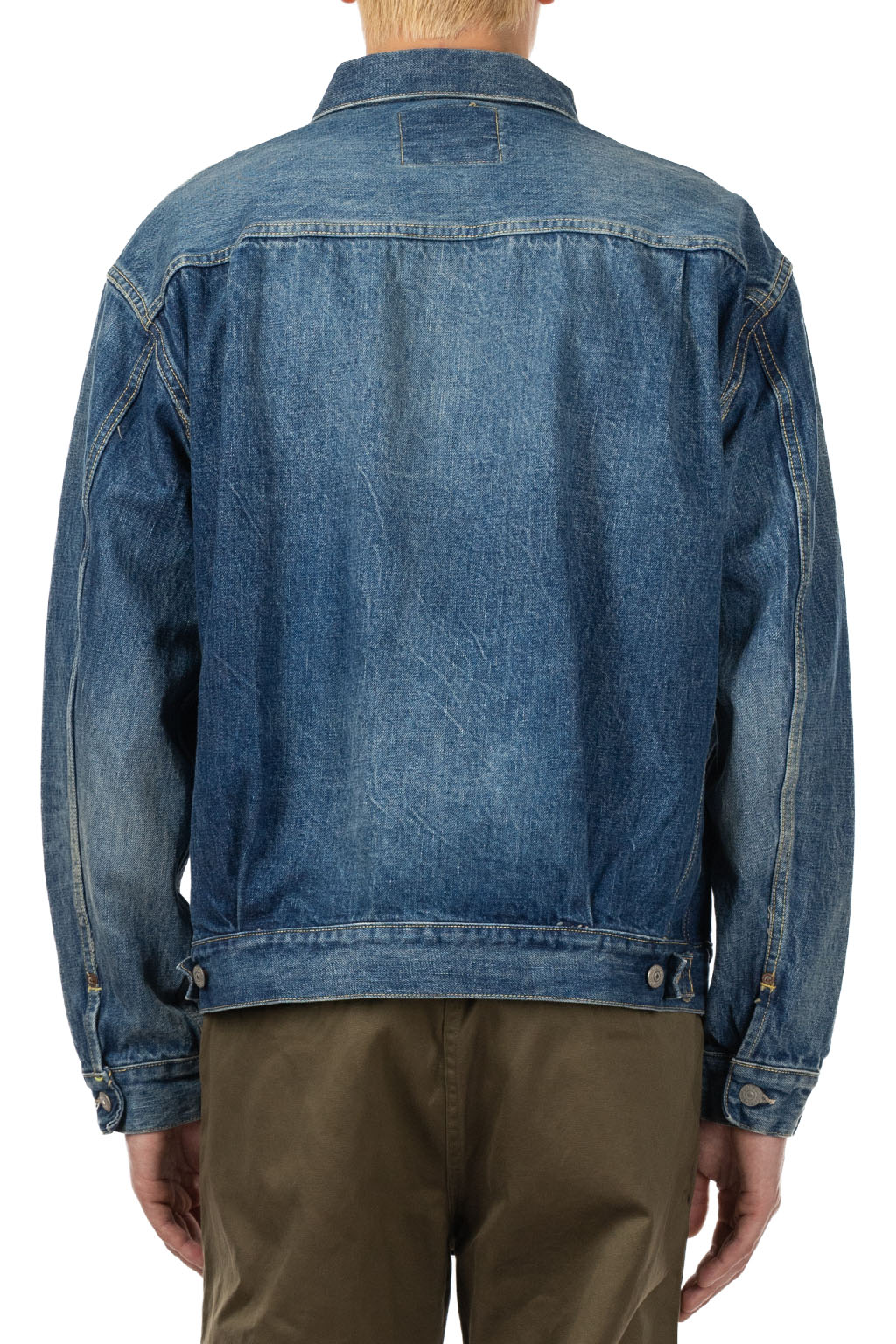 Sugar Cane | Type 2 Denim Jacket - Aging Model | Women | Blue Button Shop